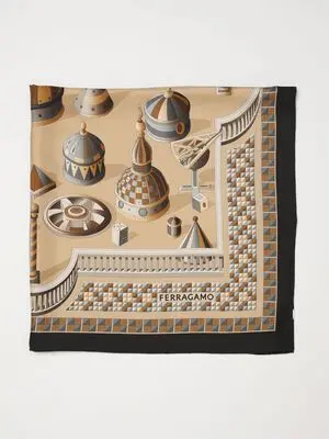 FERRAGAMO Neck Scarf - Camel