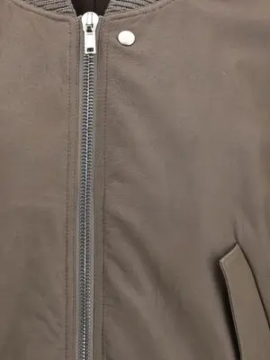 Rick Owens Leather Bomber Jacket - Grey