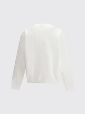 Moschino Cotton Crewneck Sweatshirt With Logo - White