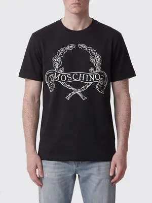 Moschino Printed Cotton T-shirt - Black