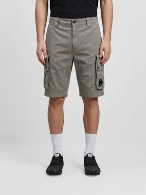 C.P. COMPANY Cotton Cargo Shorts - Grey