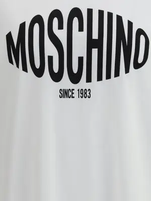 Moschino Cotton T-shirt With Logo - White