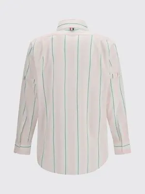 Thom Browne Striped Cotton Casual Shirt - Pink