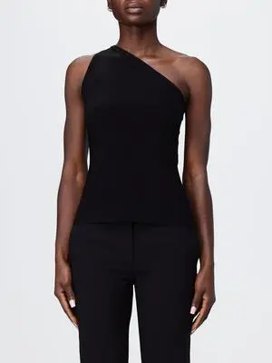 Norma Kamali Asymmetrical Tank Top - Black