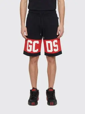 Gcds Stretch Cotton Jogging Shorts - Black