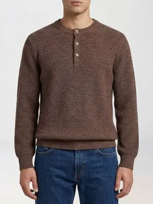 Brunello Cucinelli Linen And Cotton Blend Ribbed Crewneck Polo