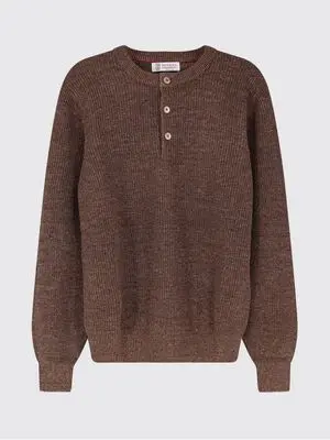 Brunello Cucinelli Linen And Cotton Blend Ribbed Crewneck Polo