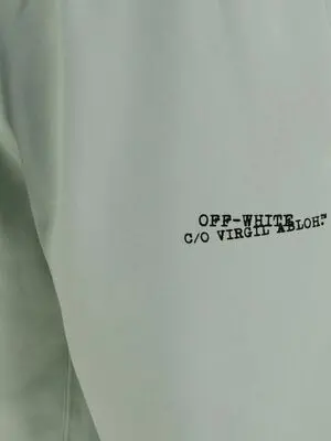 Off-White Cotton Jogging Shorts