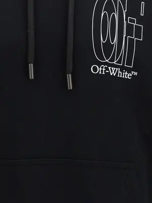 Off-White Cotton Arrow Logo Hoodie