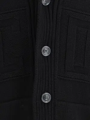 Gcds Recycled Wool Cardigan - Black