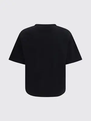 Off-White Cotton T-shirt With Logo - Black