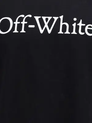 Off-White Cotton T-shirt With Logo - Black