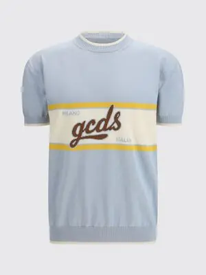 Gcds Crew Neck Jumper With Jacquard Logo