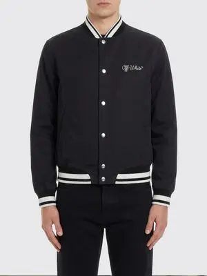Off-White Cotton Varsity Jacket