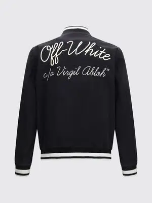 Off-White Cotton Varsity Jacket