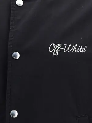Off-White Cotton Varsity Jacket
