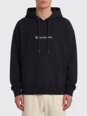 Off-White Embroidered Logo Hoodie - Black