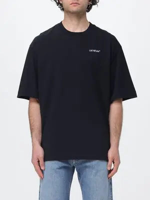 Off-White Cotton T-shirt With Arrow Logo