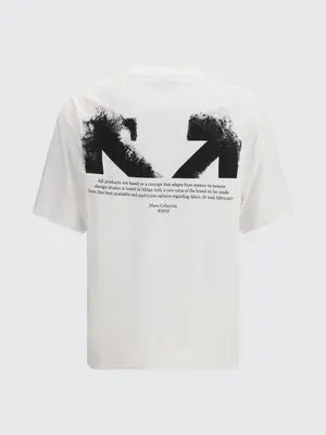 Off-White Cotton T-shirt With Arrow Logo