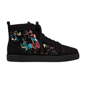CHRISTIAN LOUBOUTIN Louis Orlato Multi Embroidery High-top Sneaker