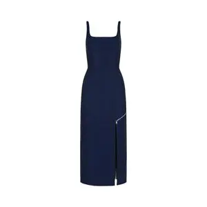 Alexander McQueen Zip Slash Midi Dress