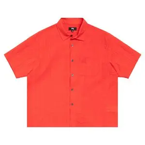 StÜssy Pleated Textu Shirt - Red