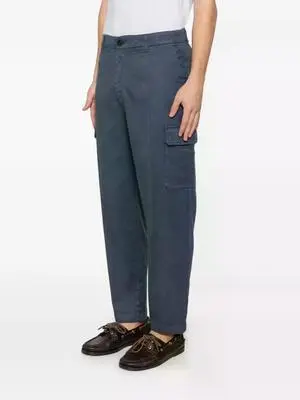 Eleventy Button-fastening Cargo Trousers - Blue
