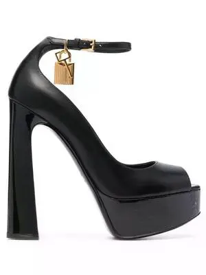 TOM FORD Padlock Charm Platform Pumps