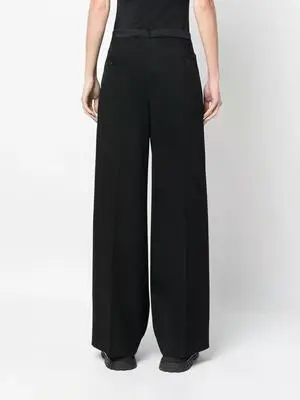 Aspesi Satin-trim Pleated Trousers