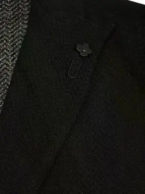 LARDINI Double-breasted Blazer - Black