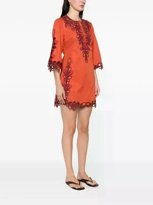 Antik Batik Deva Cut-out Mini Dress