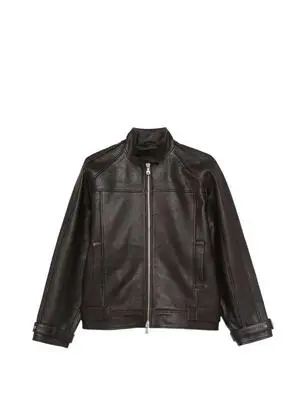 WON HUNDRED Linea Leather Jacket
