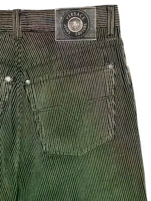 Versace 1990s Striped Trousers