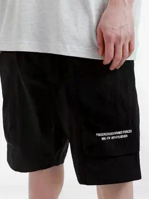 FINGERCROXX Buckle-detail Cargo Shorts