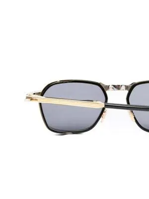 JACQUES MARIE MAGE Geometric Frame Sunglasses