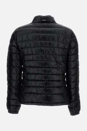 Herno Short Puffer Jacket With Pockets - Black