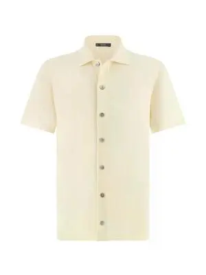 Boggi Milano Knitted Shirt In 100% Organic Cotton