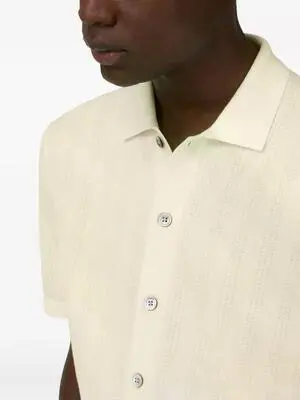 Boggi Milano Knitted Shirt In 100% Organic Cotton