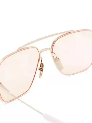 Dita Flight Seven Pilot Sunglasses - Gold