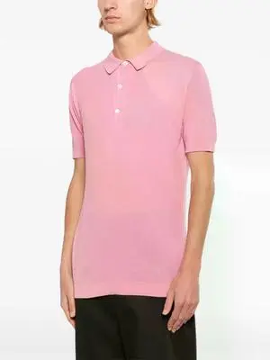 John Smedley Roth Polo Shirt - Pink