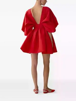 Carolina Herrera Fan Mini Dress - Red