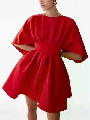 Carolina Herrera Fan Mini Dress - Red