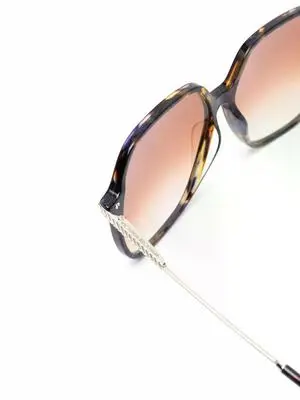 Victoria Beckham Tortoiseshell Oversized Sunglasses