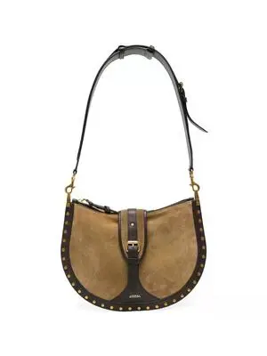 Isabel Marant Étoile Oskan Buckle Leather Shoulder Bag - Neutrals