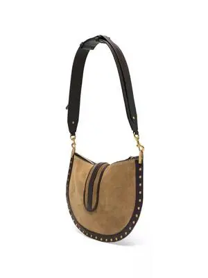 Isabel Marant Étoile Oskan Buckle Leather Shoulder Bag - Neutrals