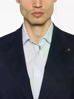 Tagliatore Pin-detail Suit - Blue