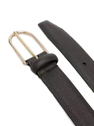 DELL'OGLIO Textured Leather Belt