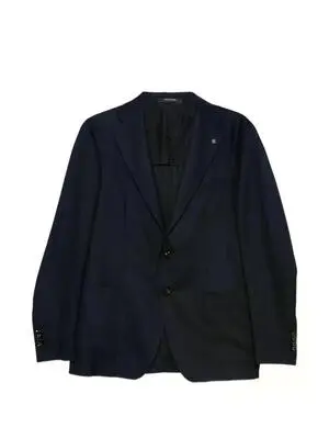 Tagliatore Button Blazer - Blue