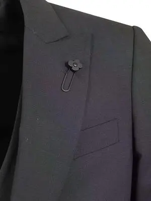LARDINI Flower-pin Buttoned Suit - Grey