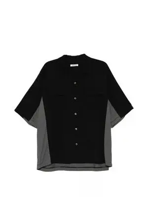 Undercover Striped-panel Shirt - Black